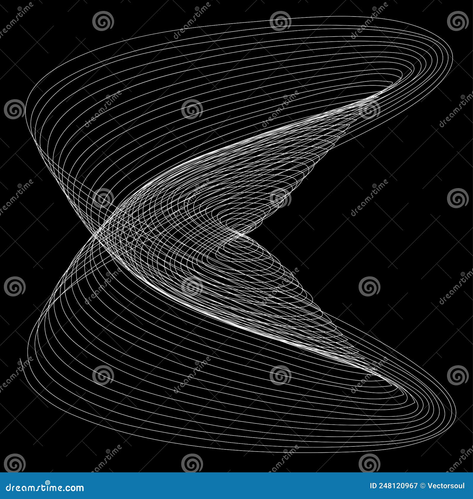 Abstract Line Art Drawing Element Stock Vector - Illustration of cobweb ...