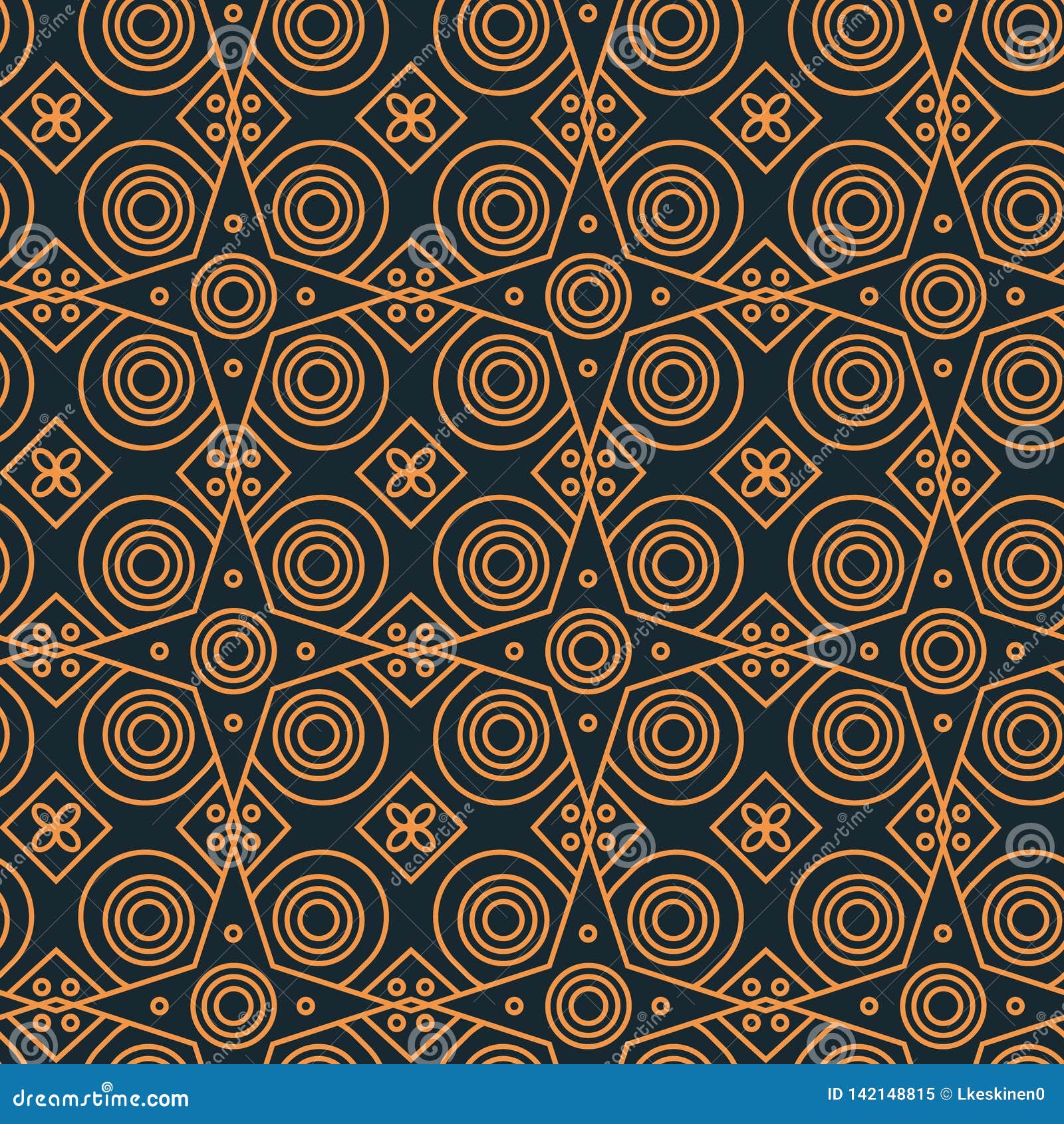 Abstract Line Art Eastern Pattern Stock Vector - Illustration of ...