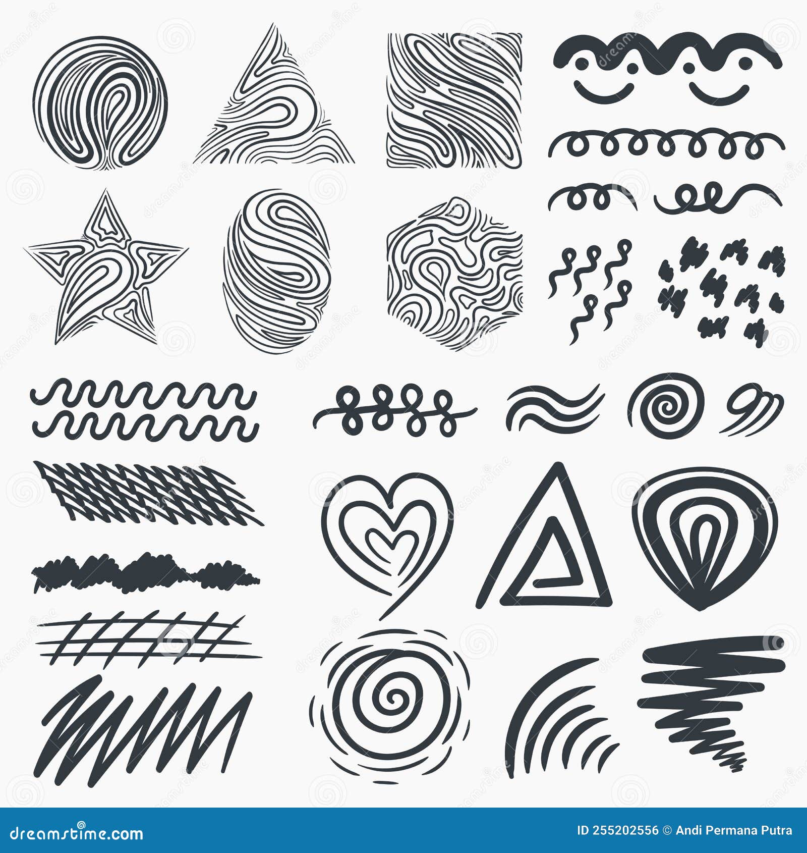 Abstract Line Art Elements Vector Set Collection Stock Vector ... Abstract Line Art Elements Vector Set Collection Stock Vector ...