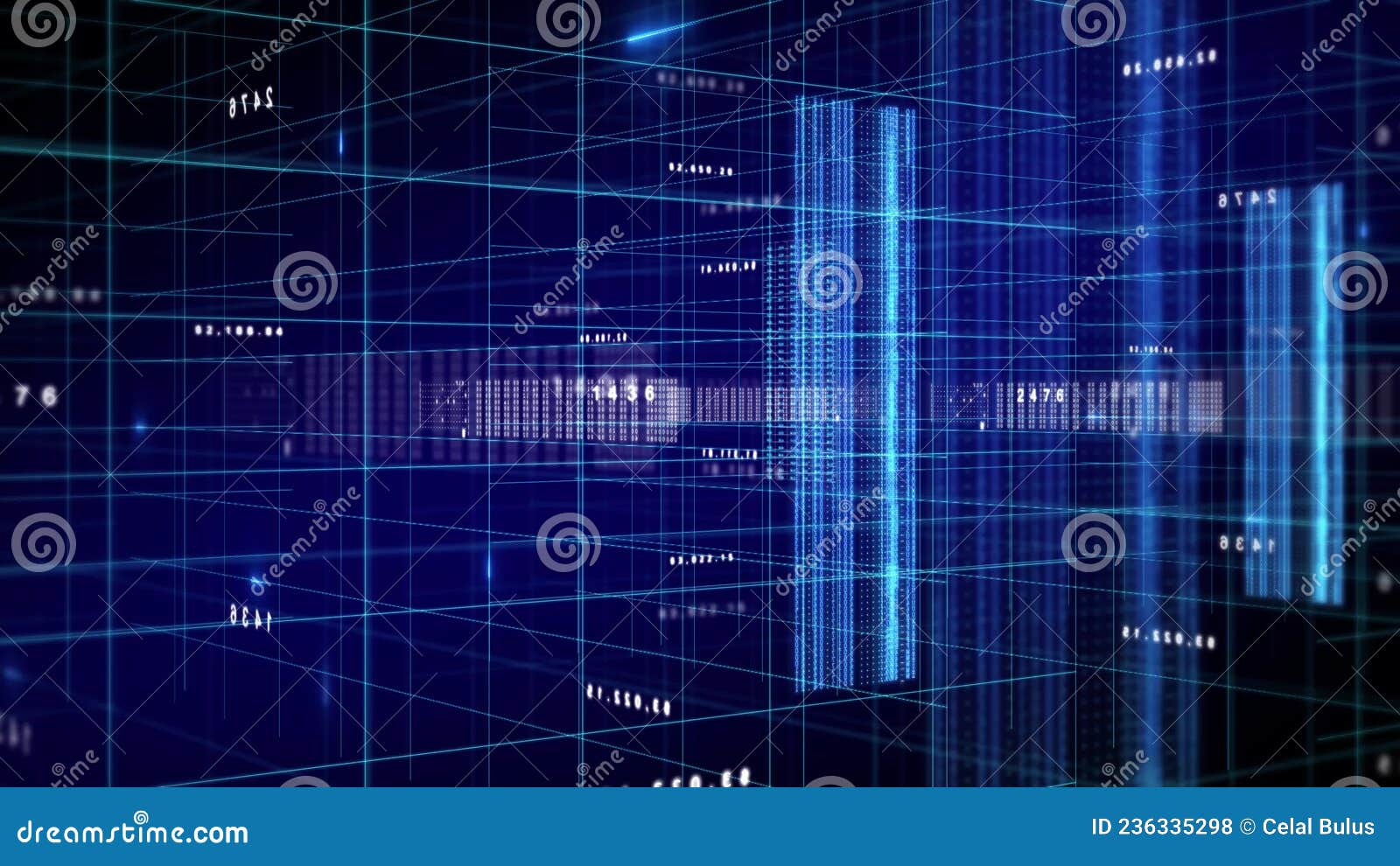 Abstract tech animation stock footage. Video of background - 236335298