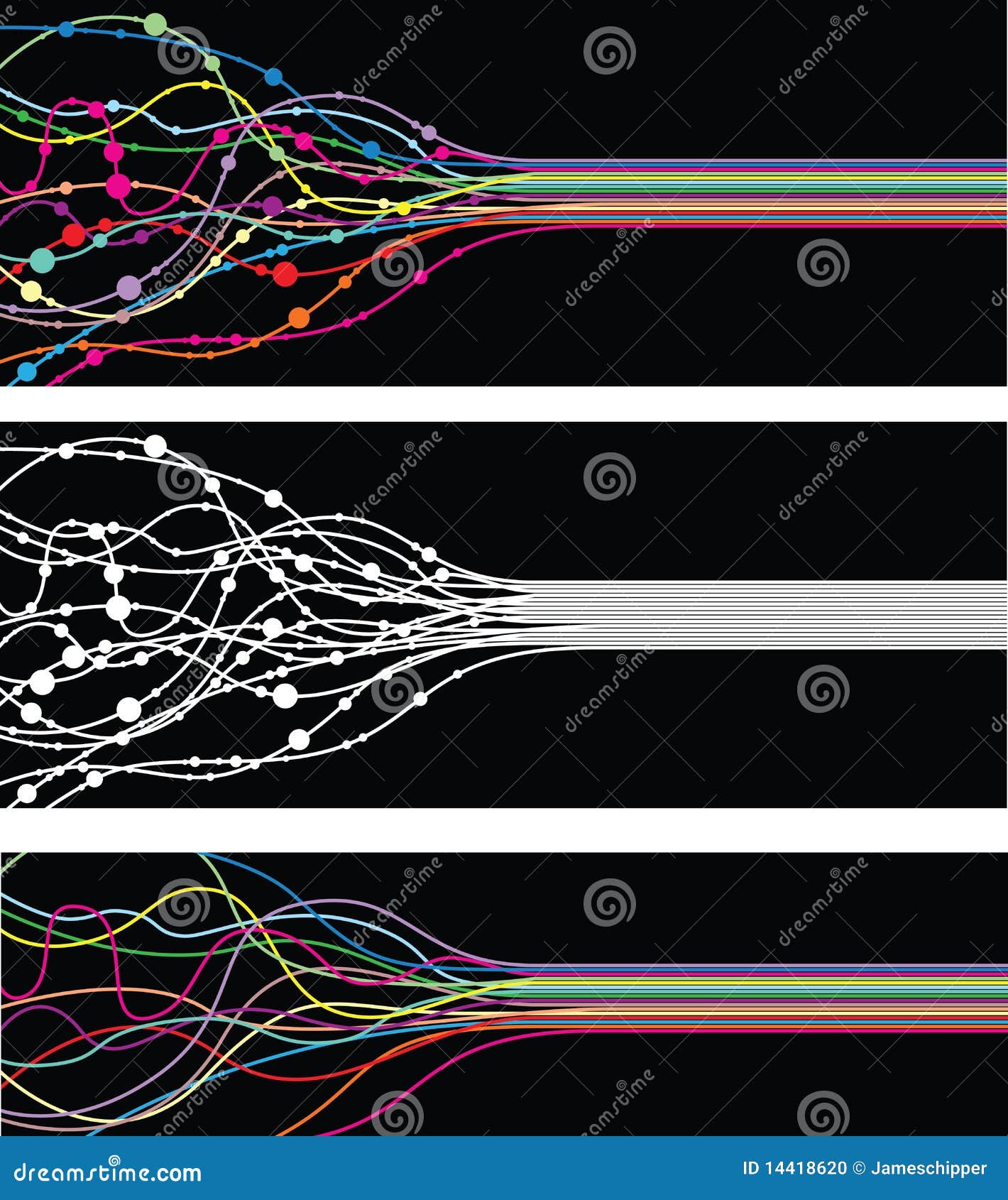 Abstract line banner stock vector. Illustration of light - 14418620