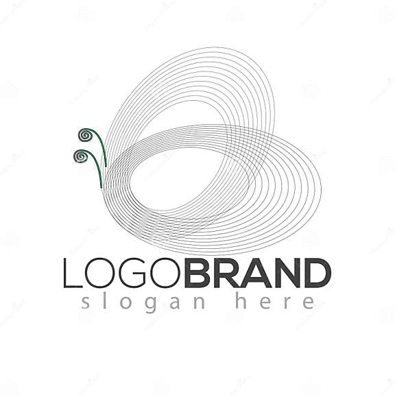 Abstract Line Butterfly Effect Logo Icon Vector Element. Butterfly Logo ...