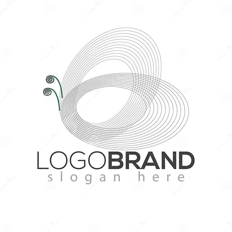 Abstract Line Butterfly Effect Logo Icon Vector Element. Butterfly Logo ...