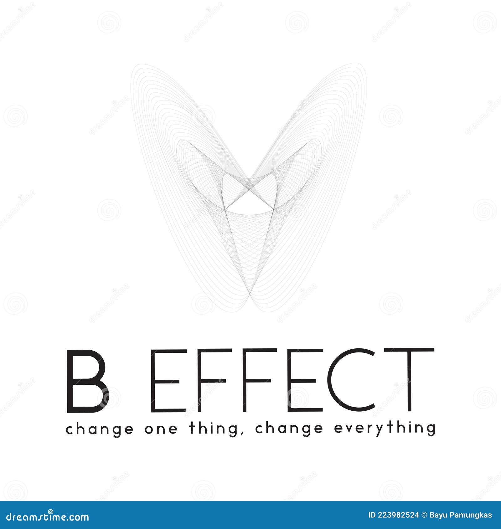 Abstract Line Butterfly Effect Logo Icon Vector Element. Butterfly Logo ...