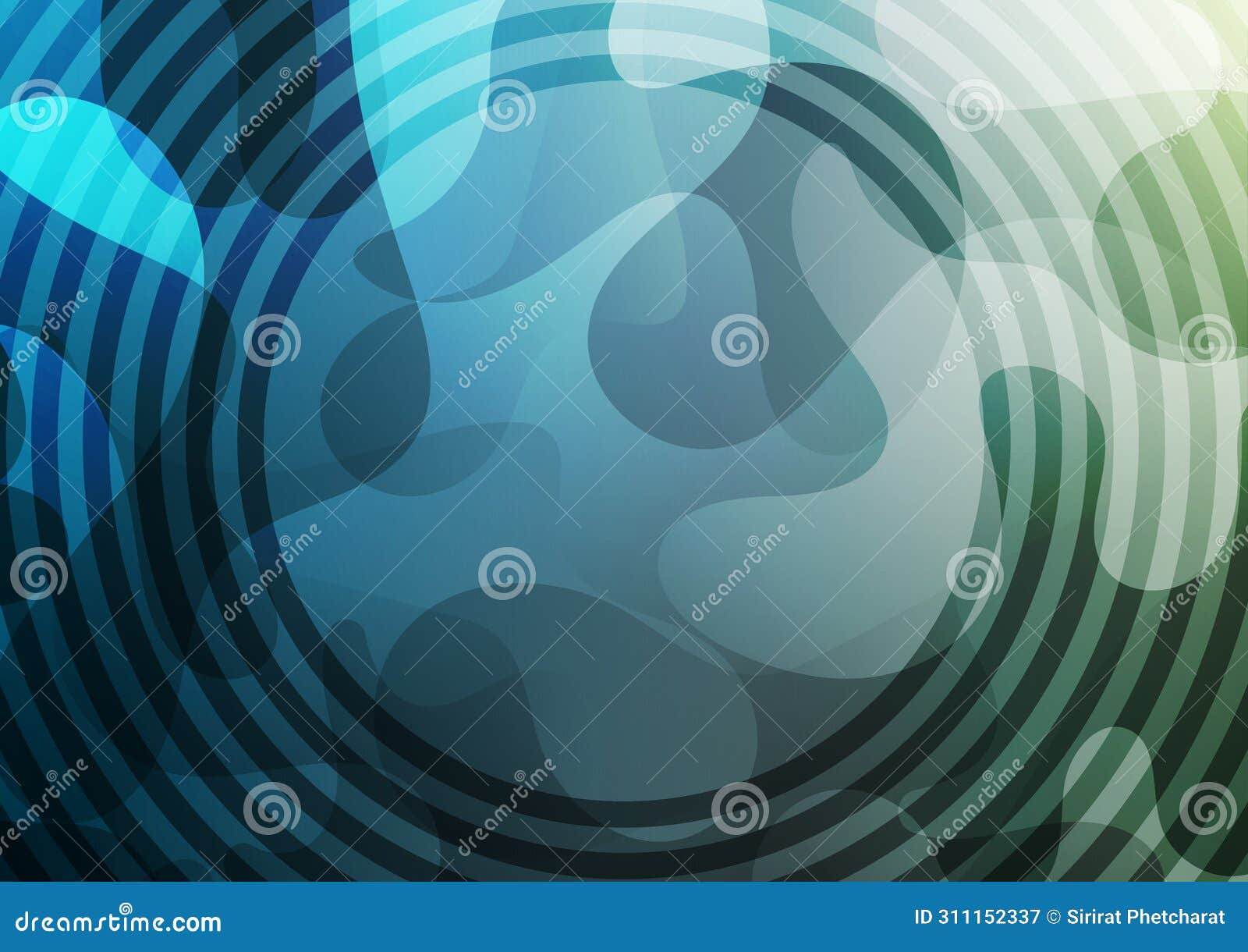 Abstract Line Circle Pattern Blue Half Green Wallpaper Background Stock ...