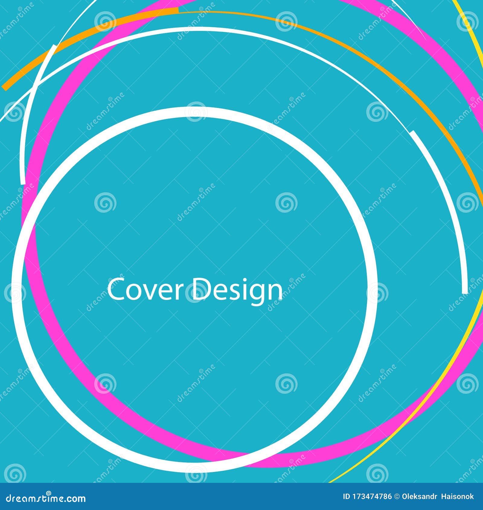 Abstract Line Circle Vector Design Stock Vector - Illustration of blue ...