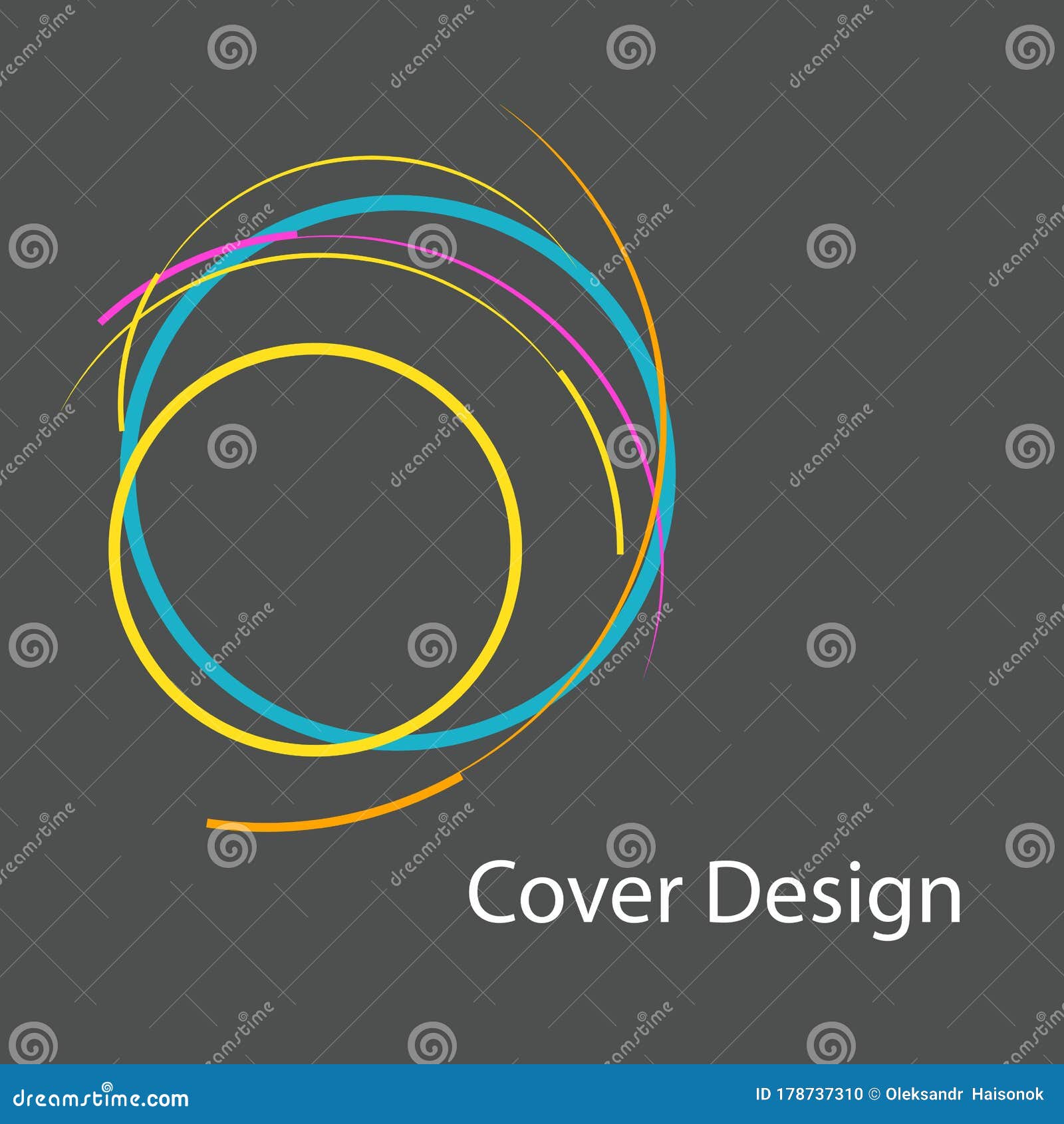 Abstract Line Circle Vector Design Stock Vector - Illustration of label ...