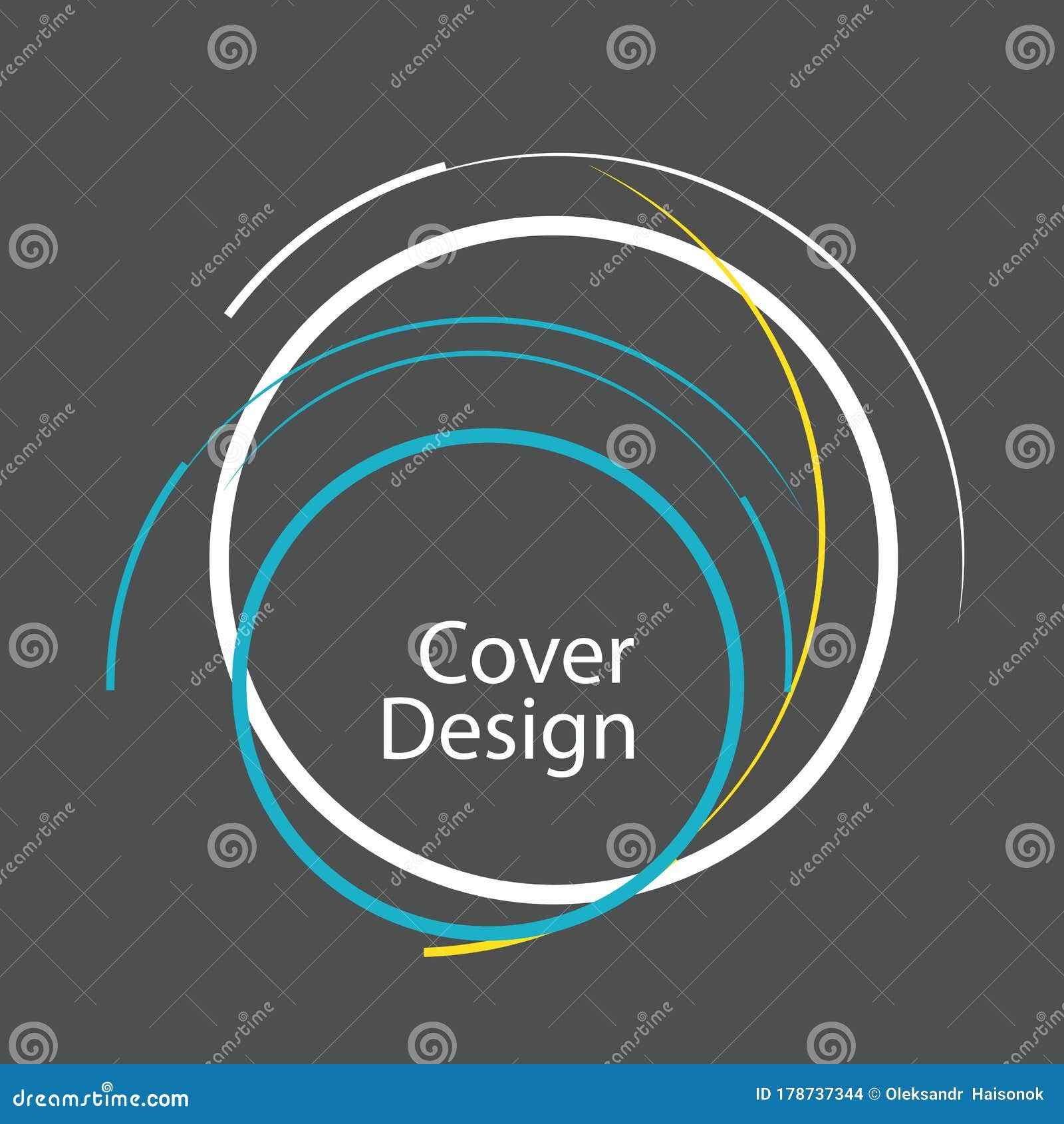 Abstract Line Circle Vector Design Stock Vector - Illustration of ...