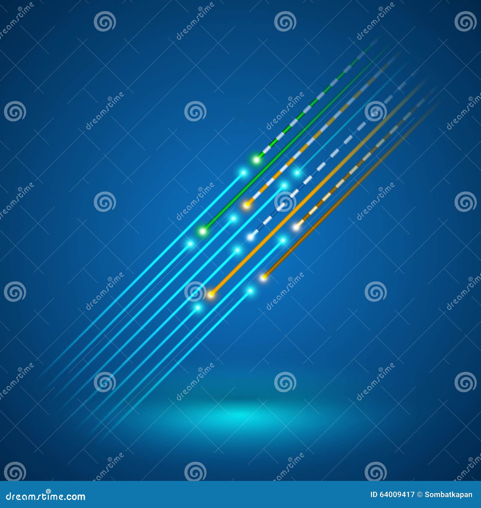 Abstract Line Connect Concept with Icons Stock Vector - Illustration of ...