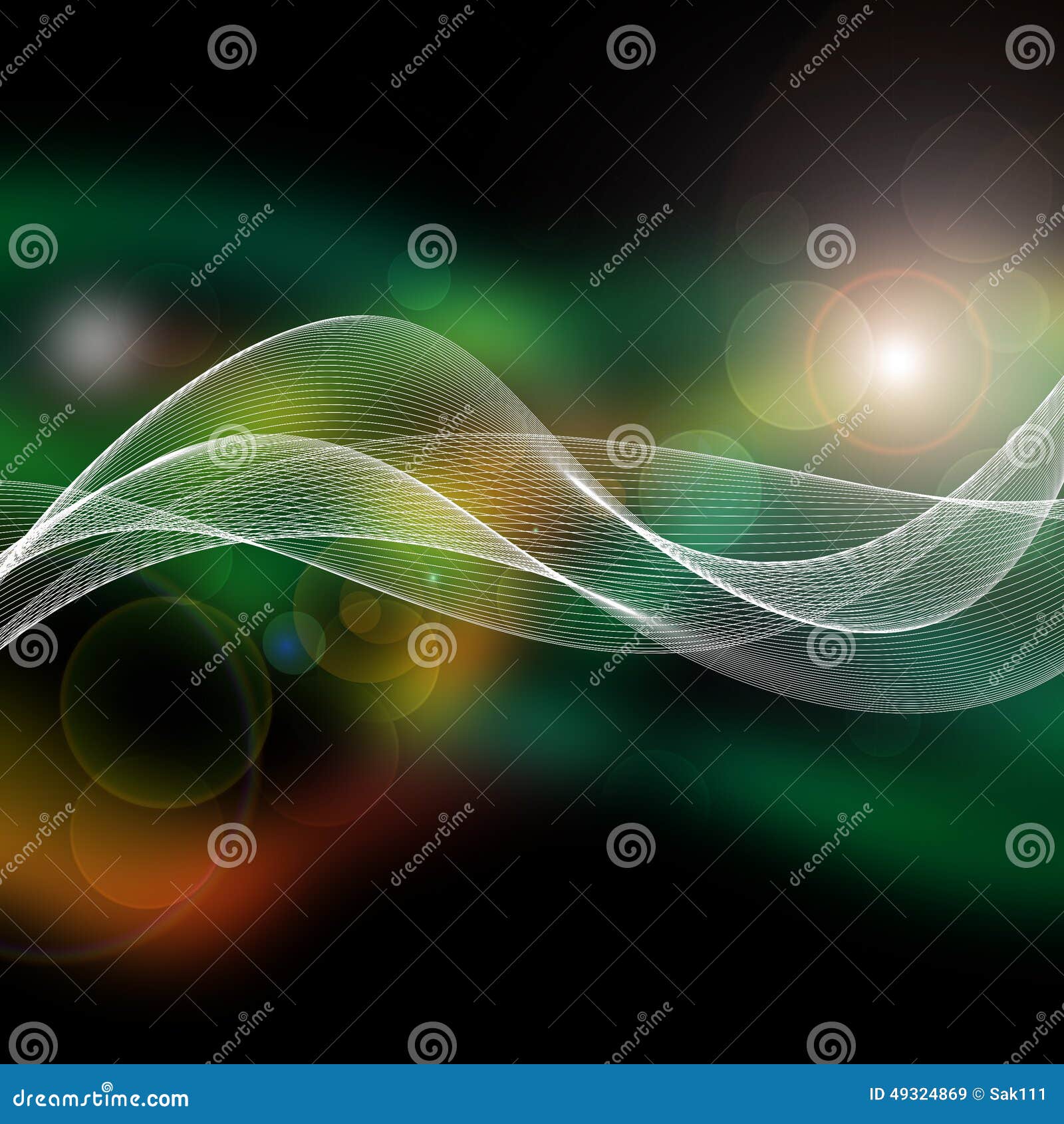 Abstract Line Curve on Abstraact Background Stock Illustration ...