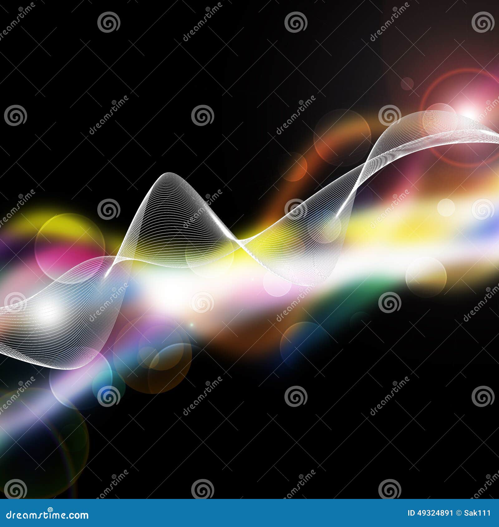Abstract Line Curve on Abstraact Background Stock Illustration ...