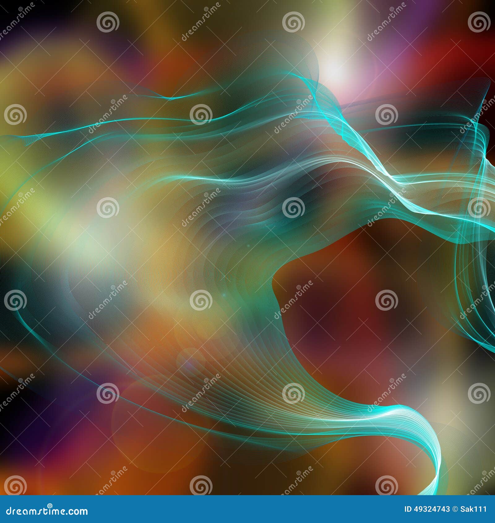 Abstract Line Curve on Abstract Background Stock Illustration ...