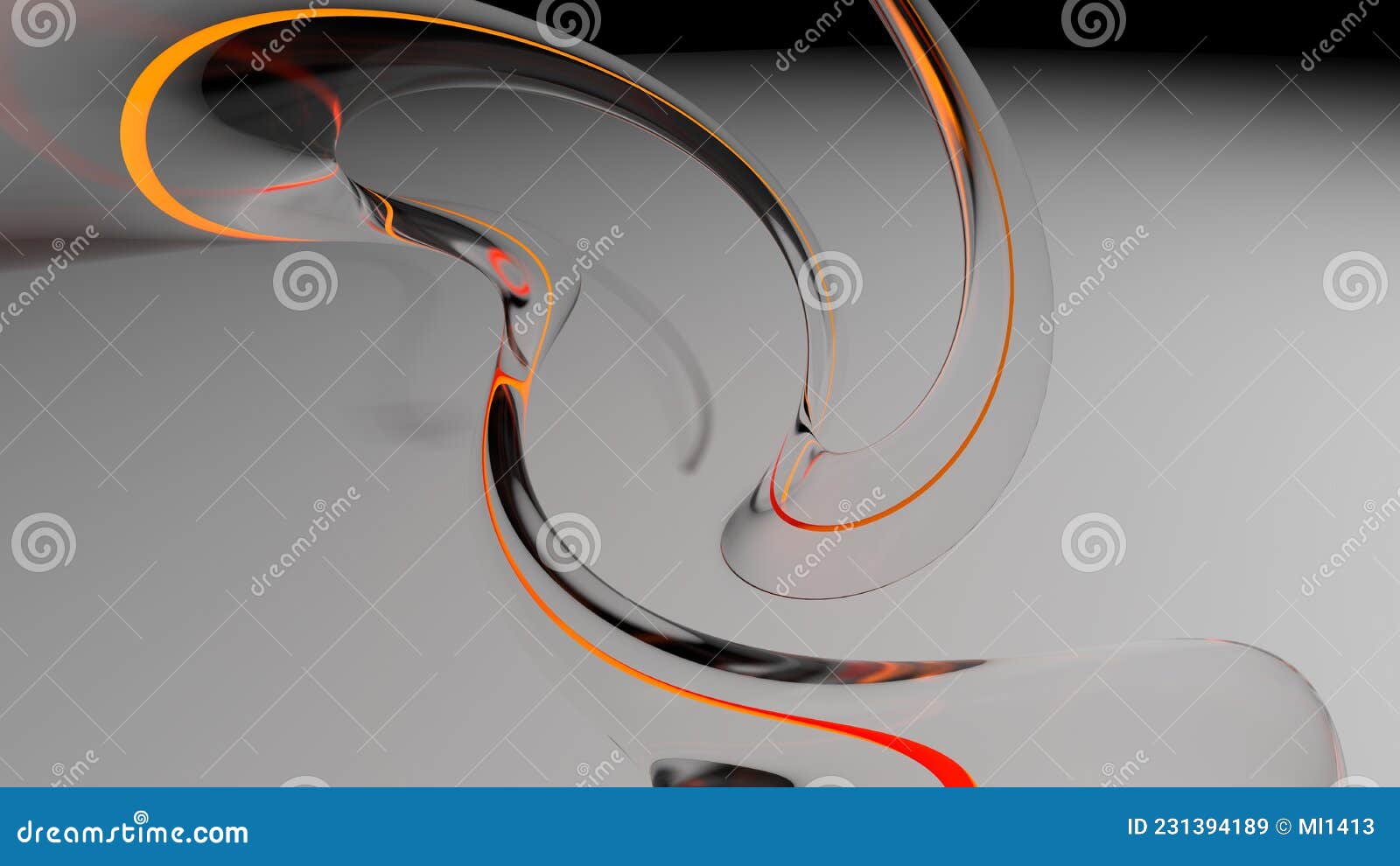 Abstract line 3d shape stock illustration. Illustration of glas - 231394189