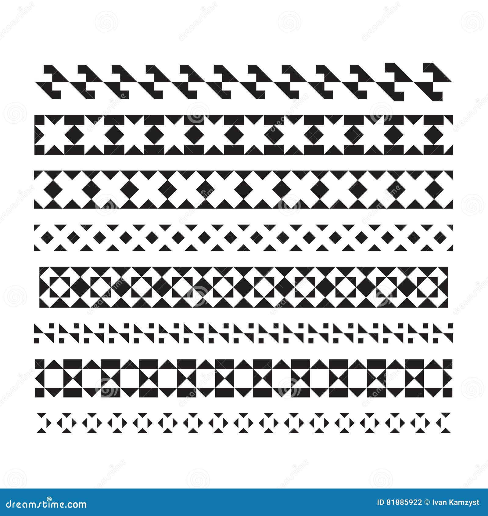 Abstract Line for Design. Set of Vector Borders and Lines Stock Vector ...