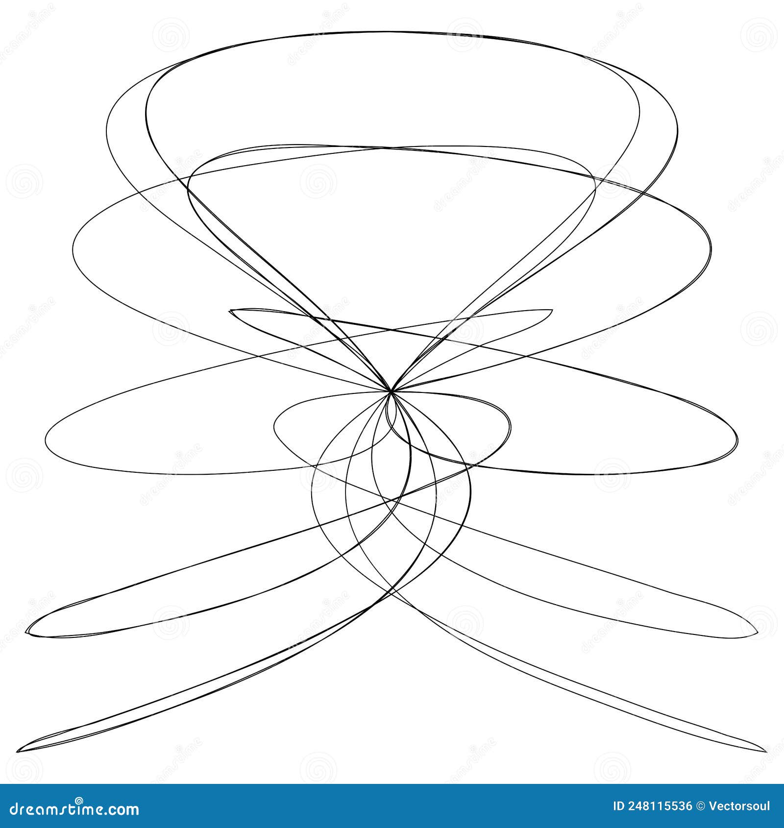 Abstract Line Drawing, Line Art Formation, Structure Stock Illustration ...
