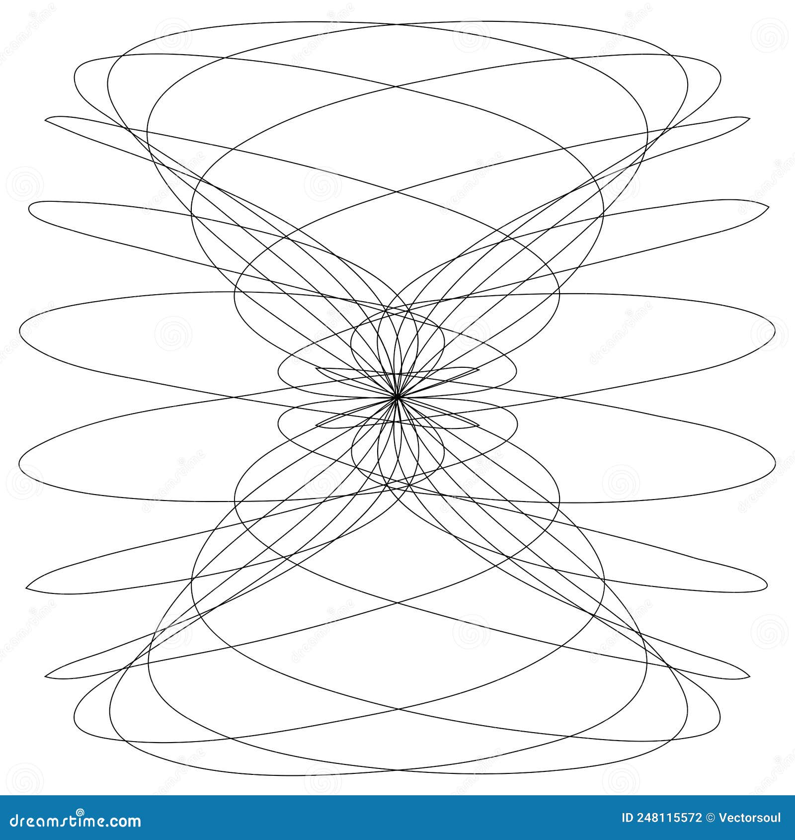 Abstract Line Drawing, Line Art Formation, Structure Stock Illustration ...