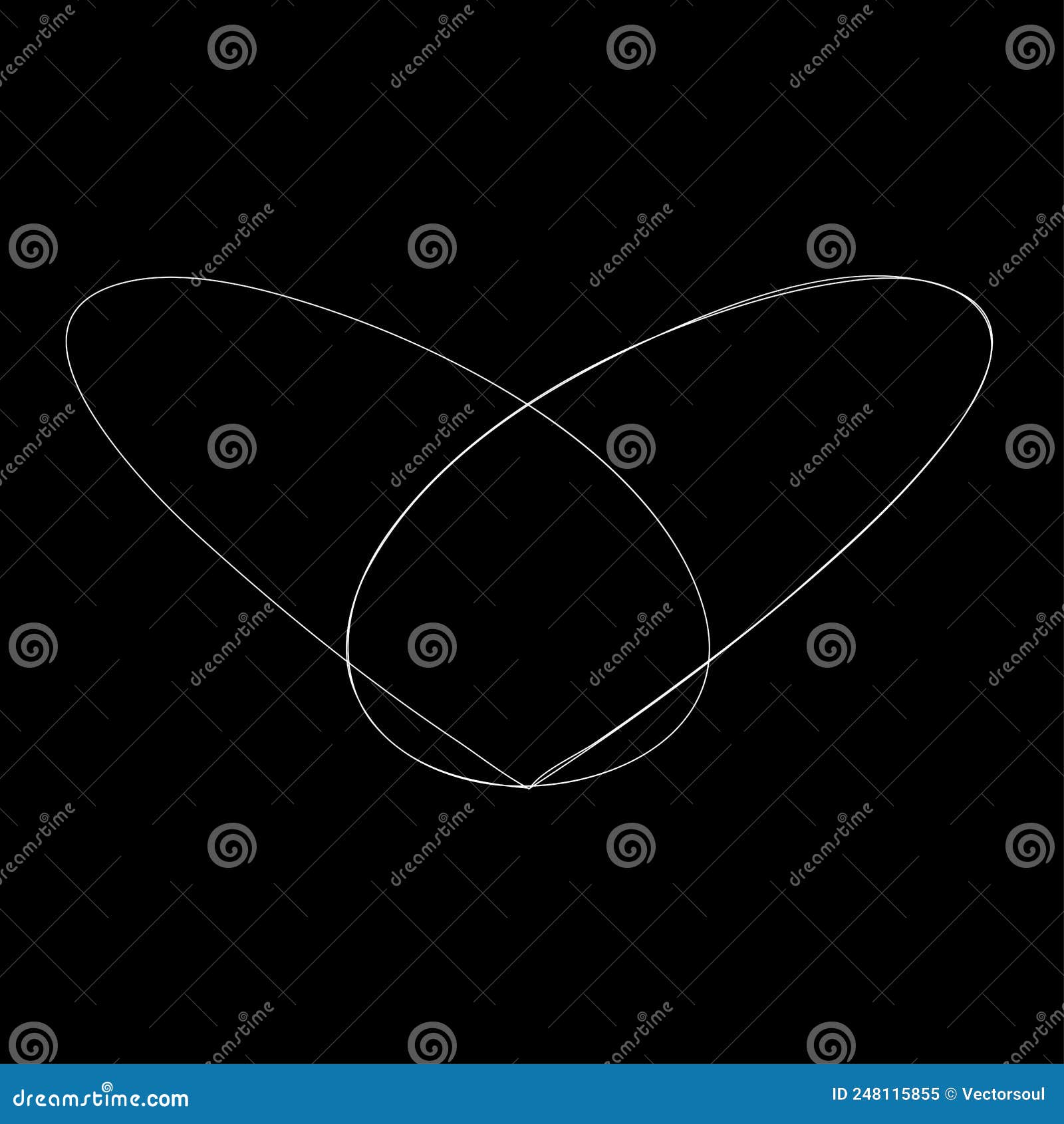 Abstract Line Drawing, Line Art Formation, Structure Stock Illustration ...