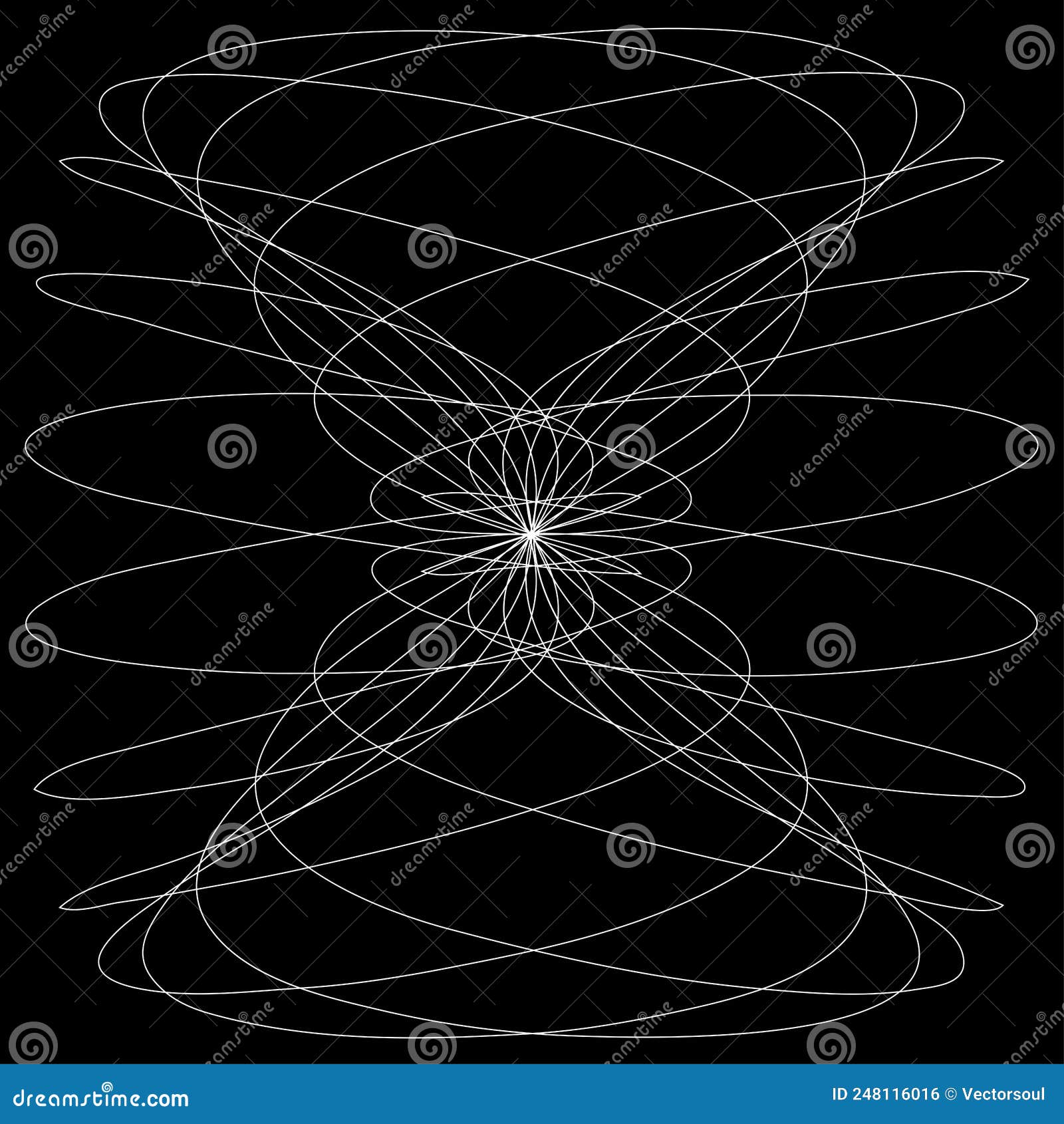 Abstract Line Drawing, Line Art Formation, Structure Stock Illustration ...