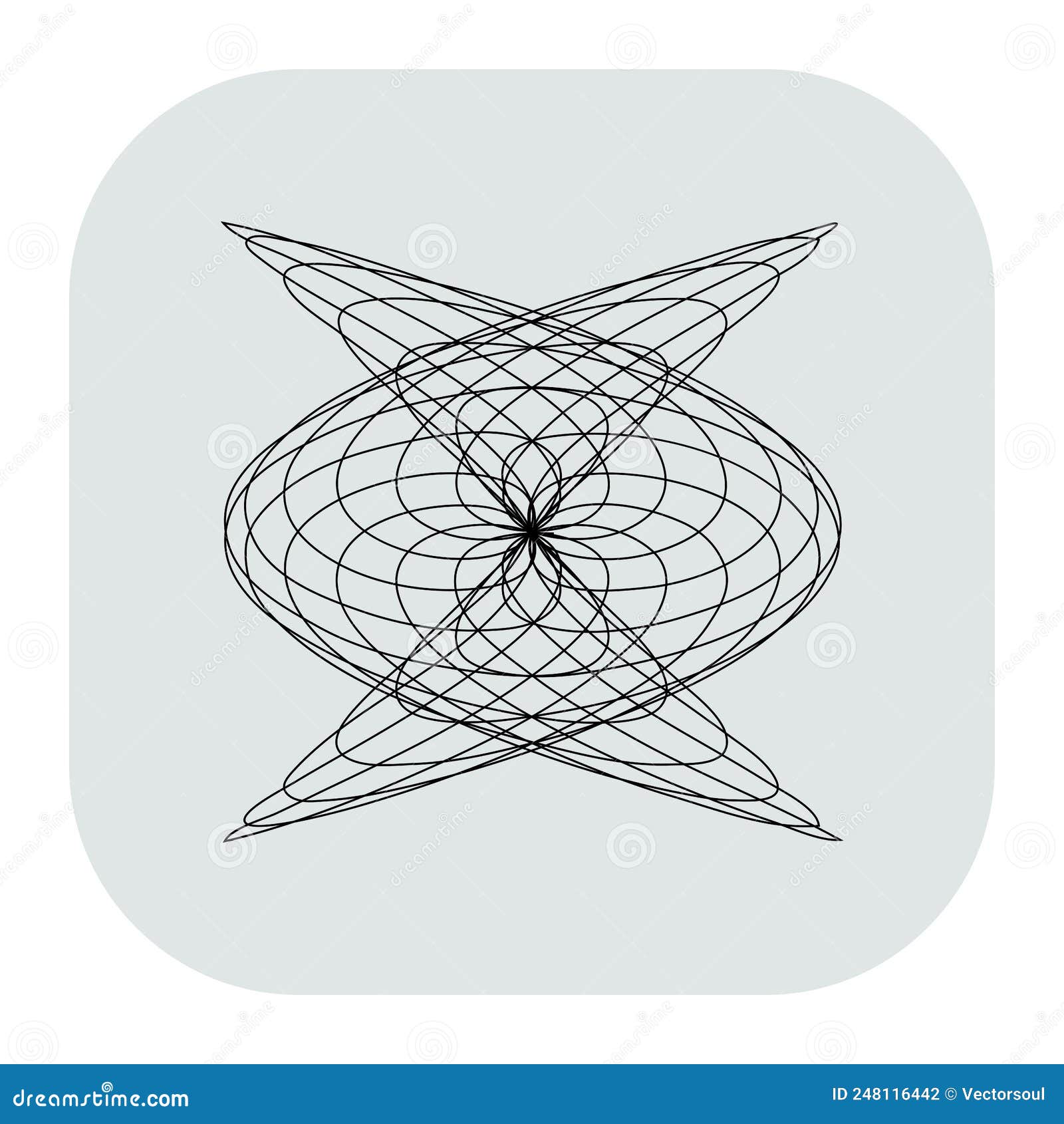 Abstract Line Drawing, Line Art Formation, Structure Stock Illustration ...