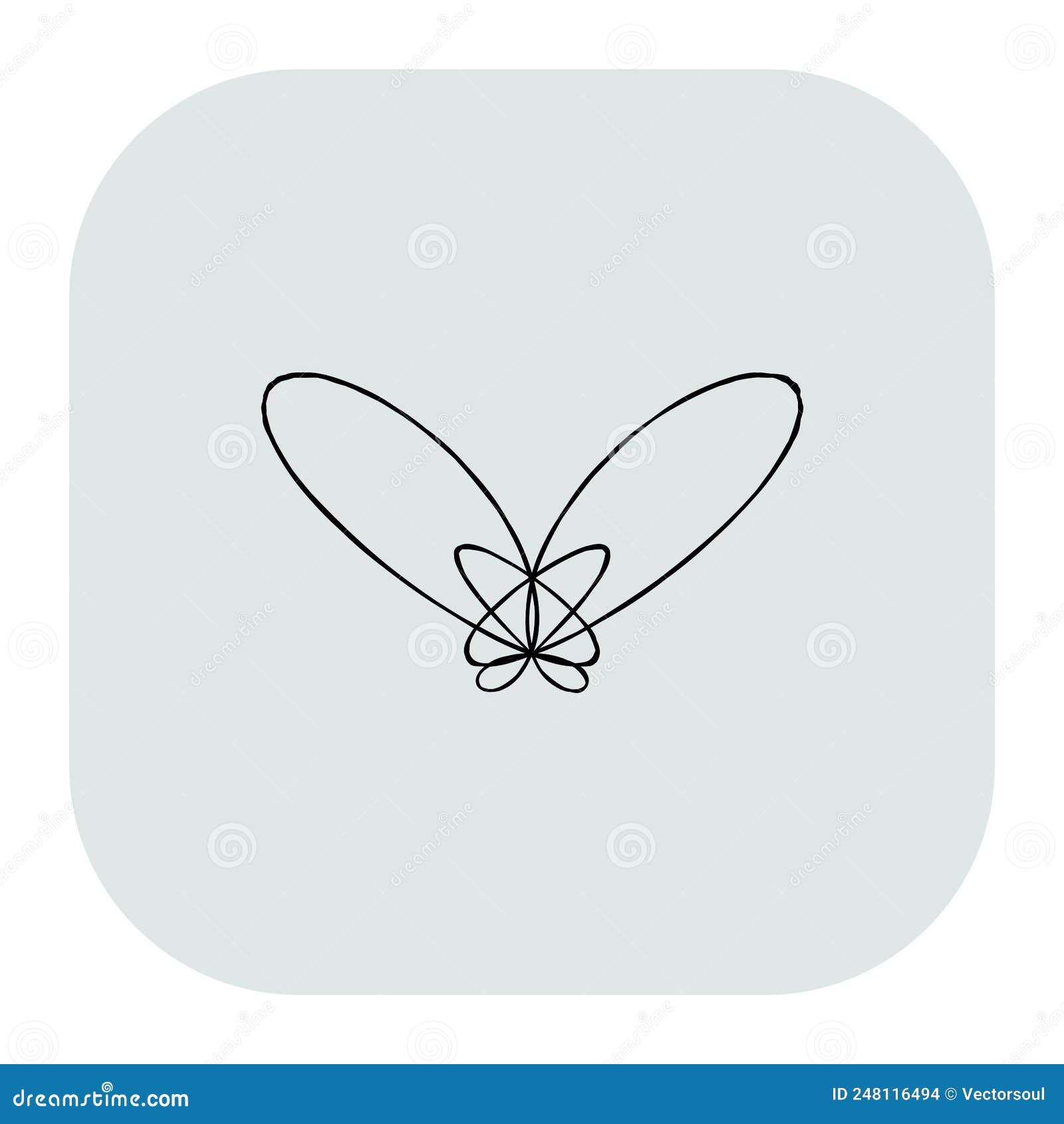 Abstract Line Drawing, Line Art Formation, Structure Stock Illustration ...