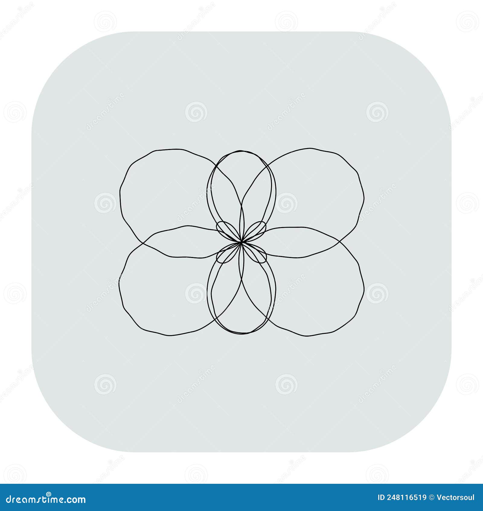 Abstract Line Drawing, Line Art Formation, Structure Stock Illustration ...