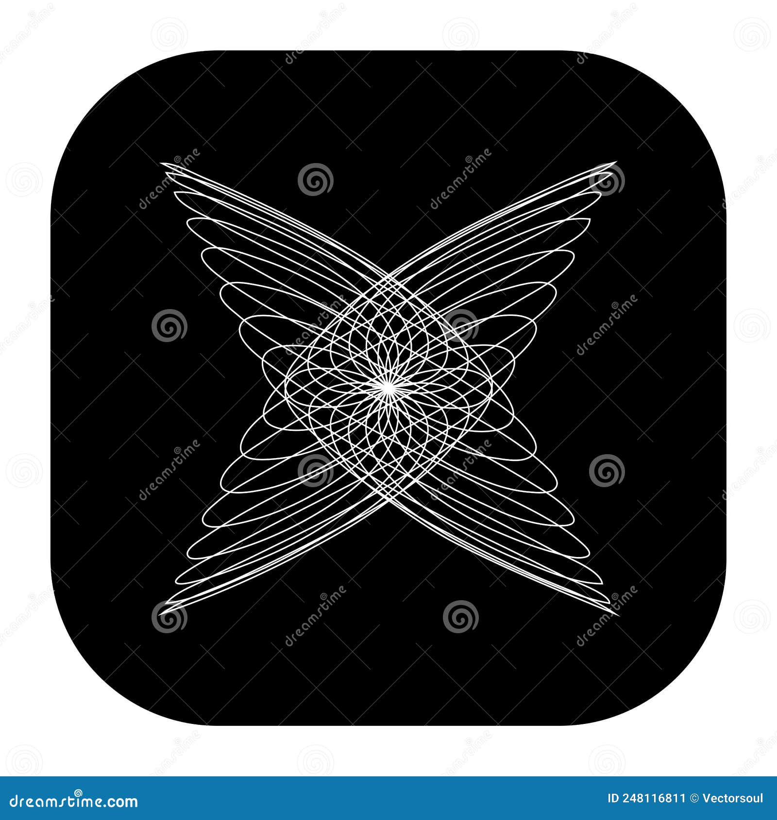 Abstract Line Drawing, Line Art Formation, Structure Stock Illustration ...