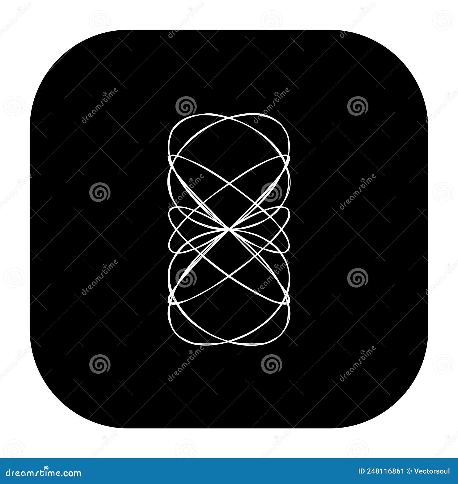 Abstract Line Drawing, Line Art Formation, Structure Stock Illustration ...