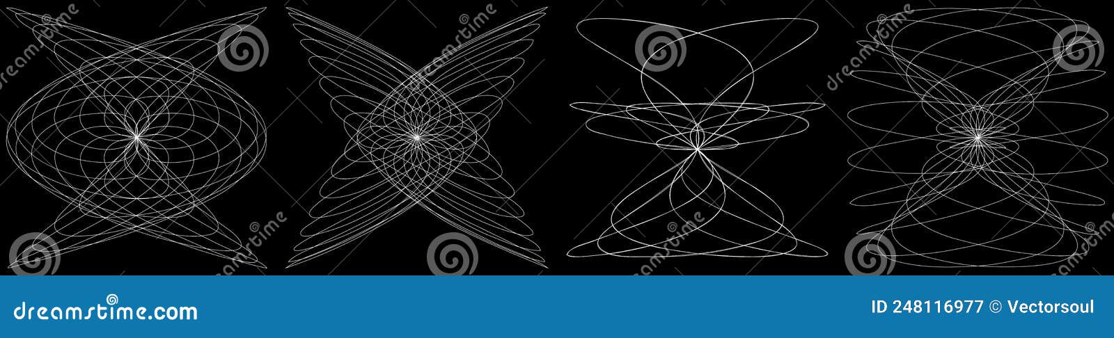 Abstract Line Drawing, Line Art Formation, Structure Stock Illustration ...