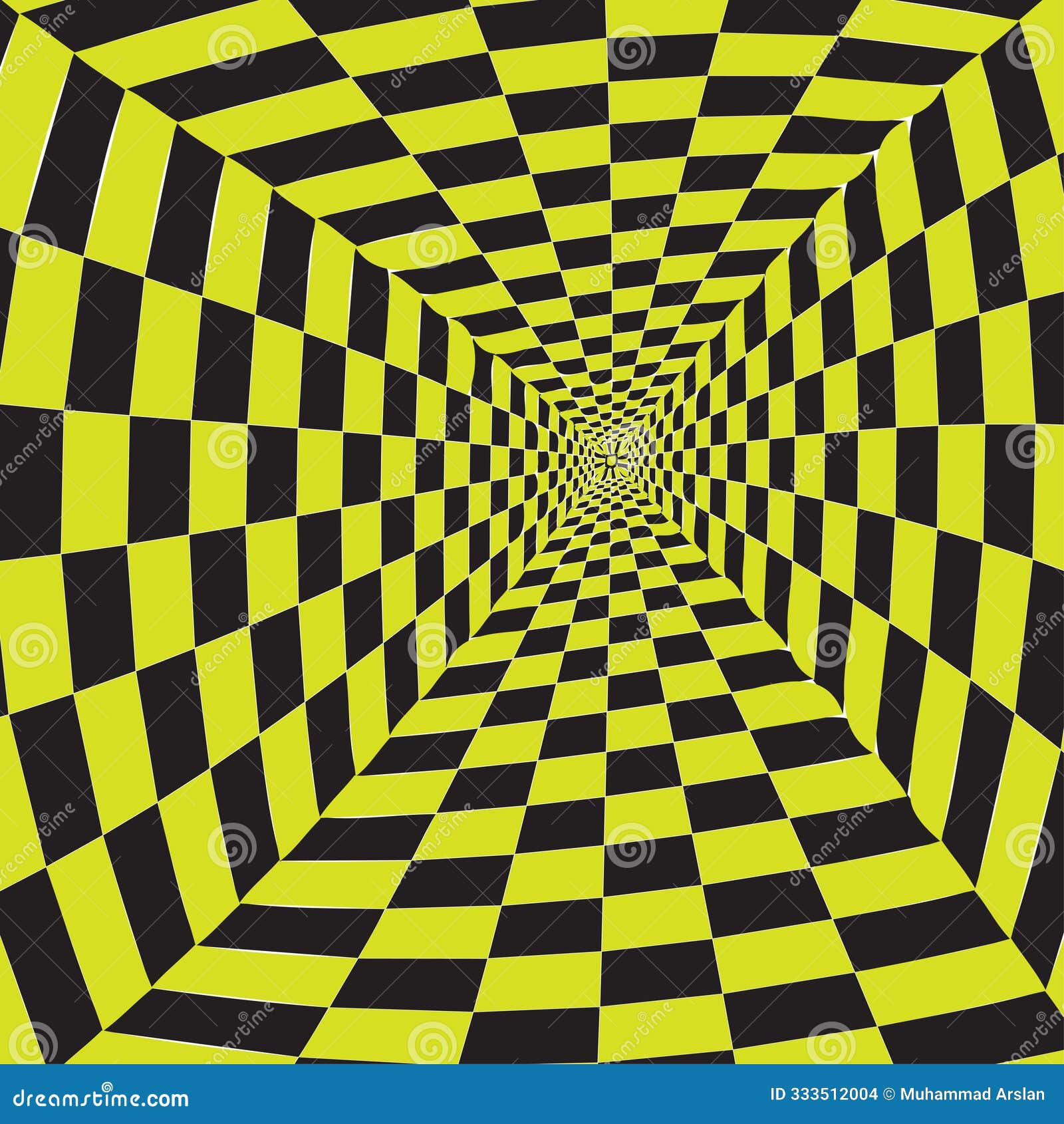 Abstract Line Illustration Of A Yellow And Orange Gradient In A Curved ...