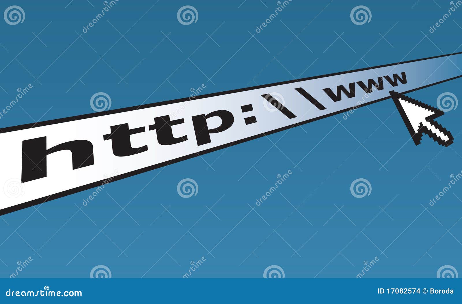 Abstract Line for Input Web-adress and Cursor Stock Vector ...