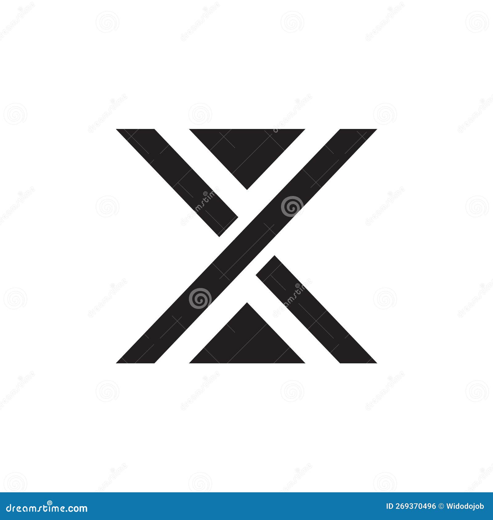Abstract Line Letter X Logo Design Vector Stock Illustration ...