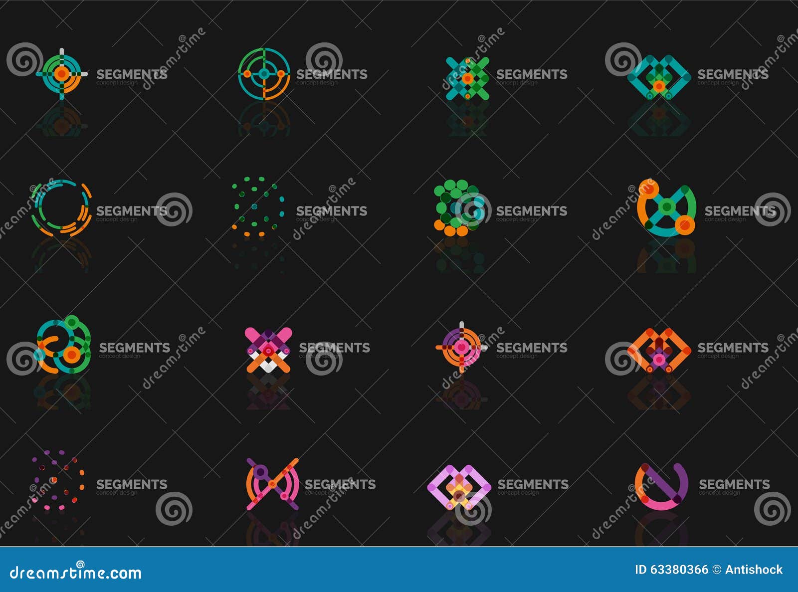 Abstract Line Logo Collection Stock Vector - Illustration of design ...