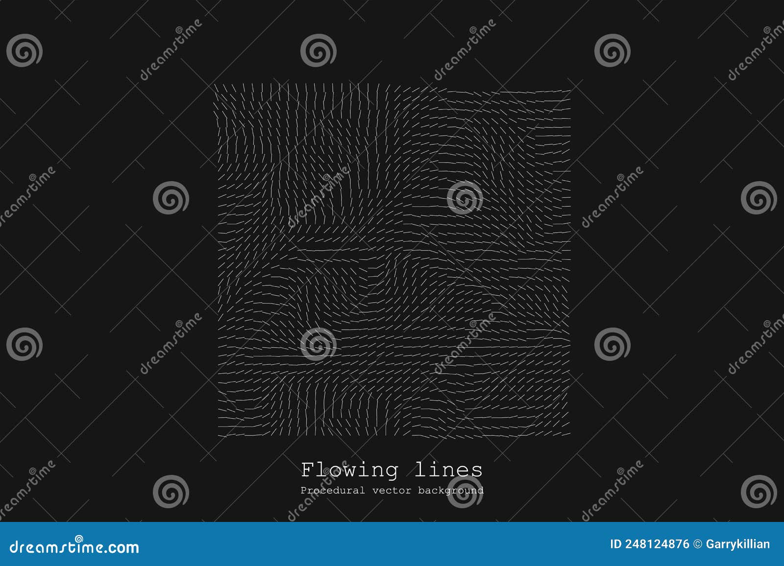 Abstract Line Matrix Pattern. Noise Flow Dynamic. Stock Vector ...