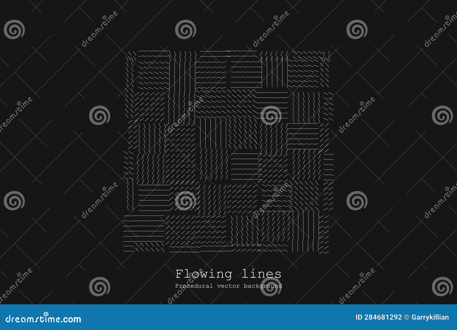 Abstract Line Matrix Pattern. Noise Flow Dynamic. Stock Vector ...
