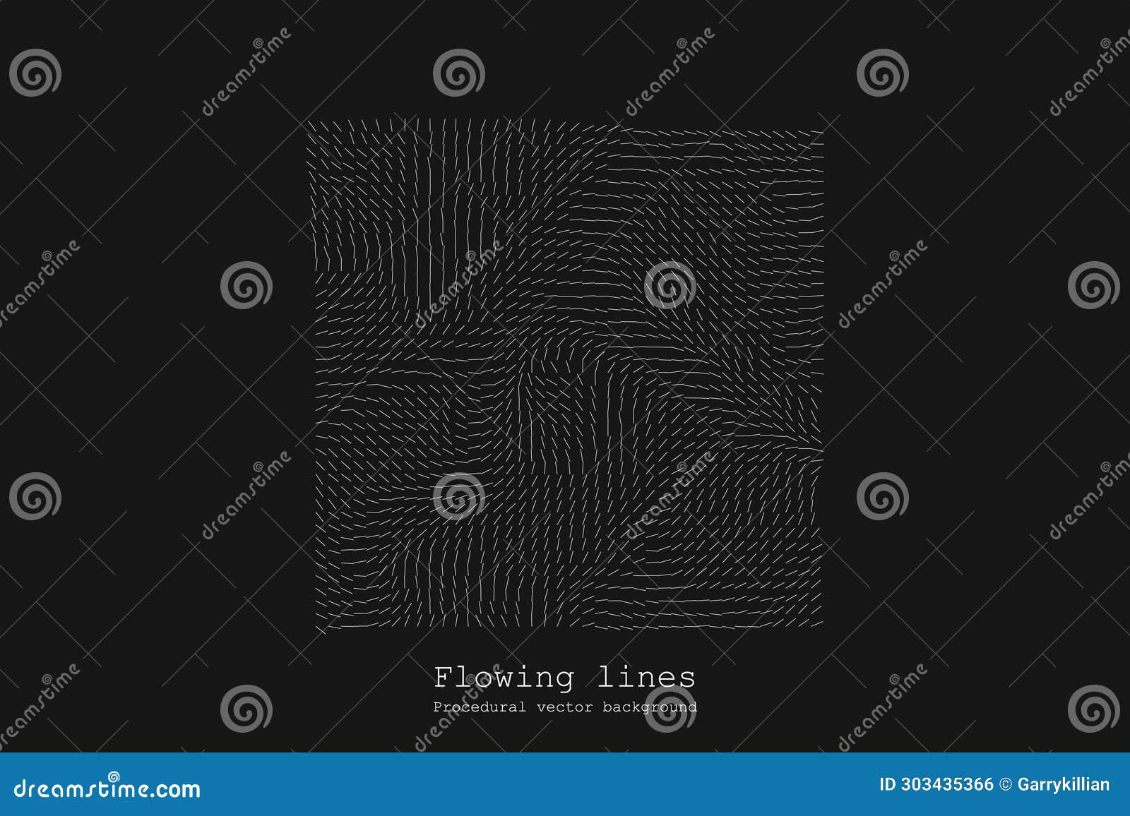 Abstract Line Matrix Pattern. Noise Flow Dynamic. Stock Vector ...
