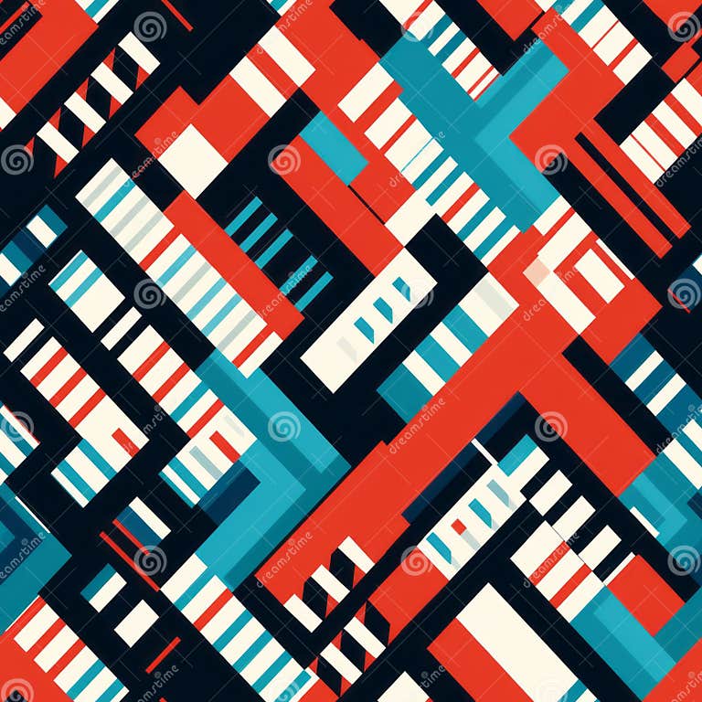 Bold Geometric Pattern for Surface Printing Stock Illustration ...