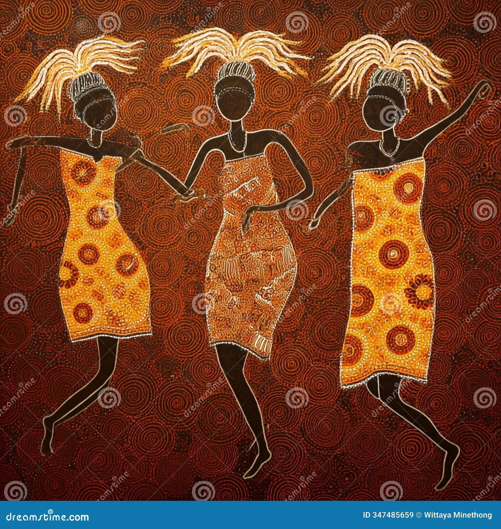 An Abstract Line Pattern that Represents a Woman Singing and Dancing ...