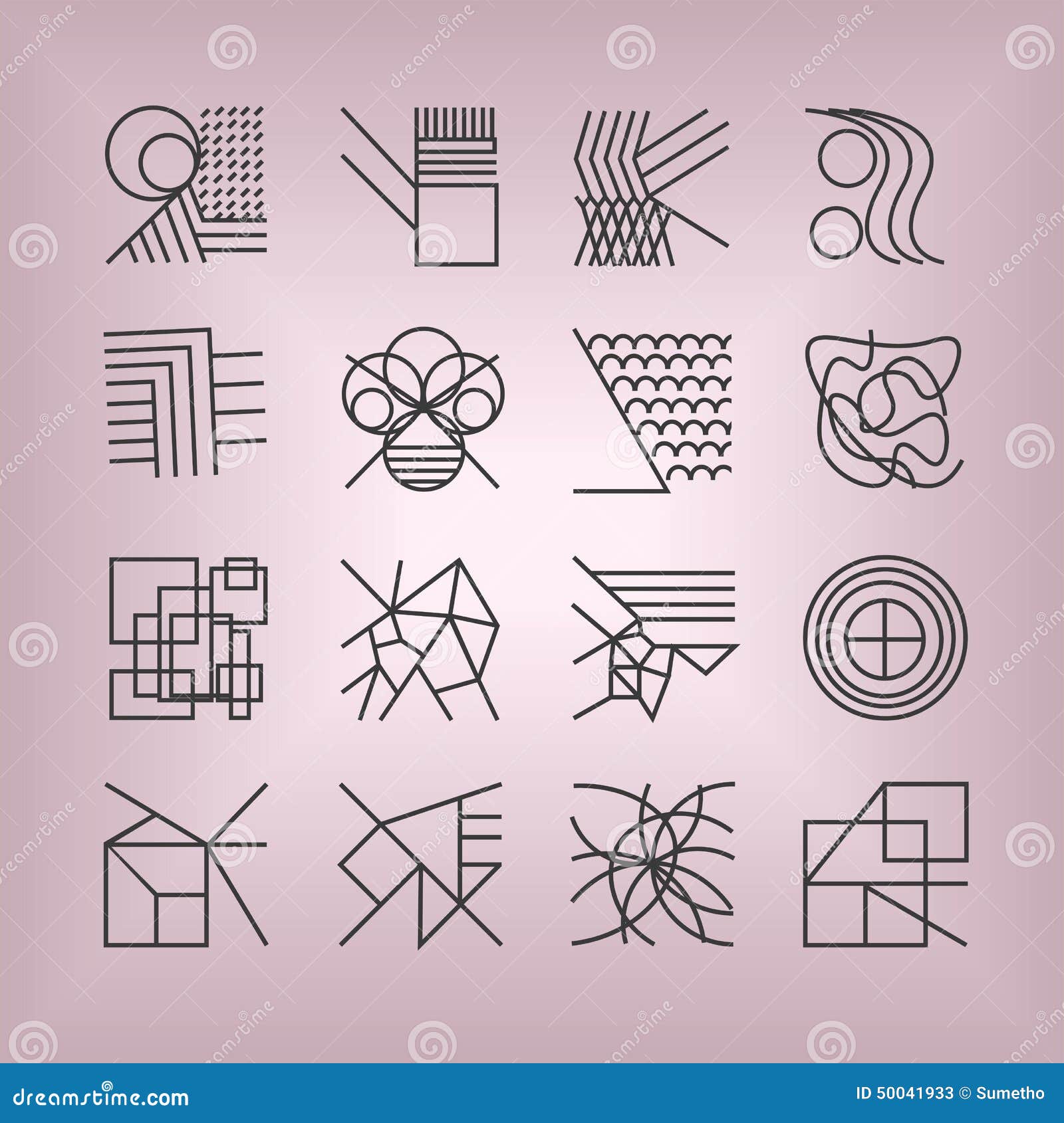 Abstract Line set stock vector. Illustration of graphic - 50041933