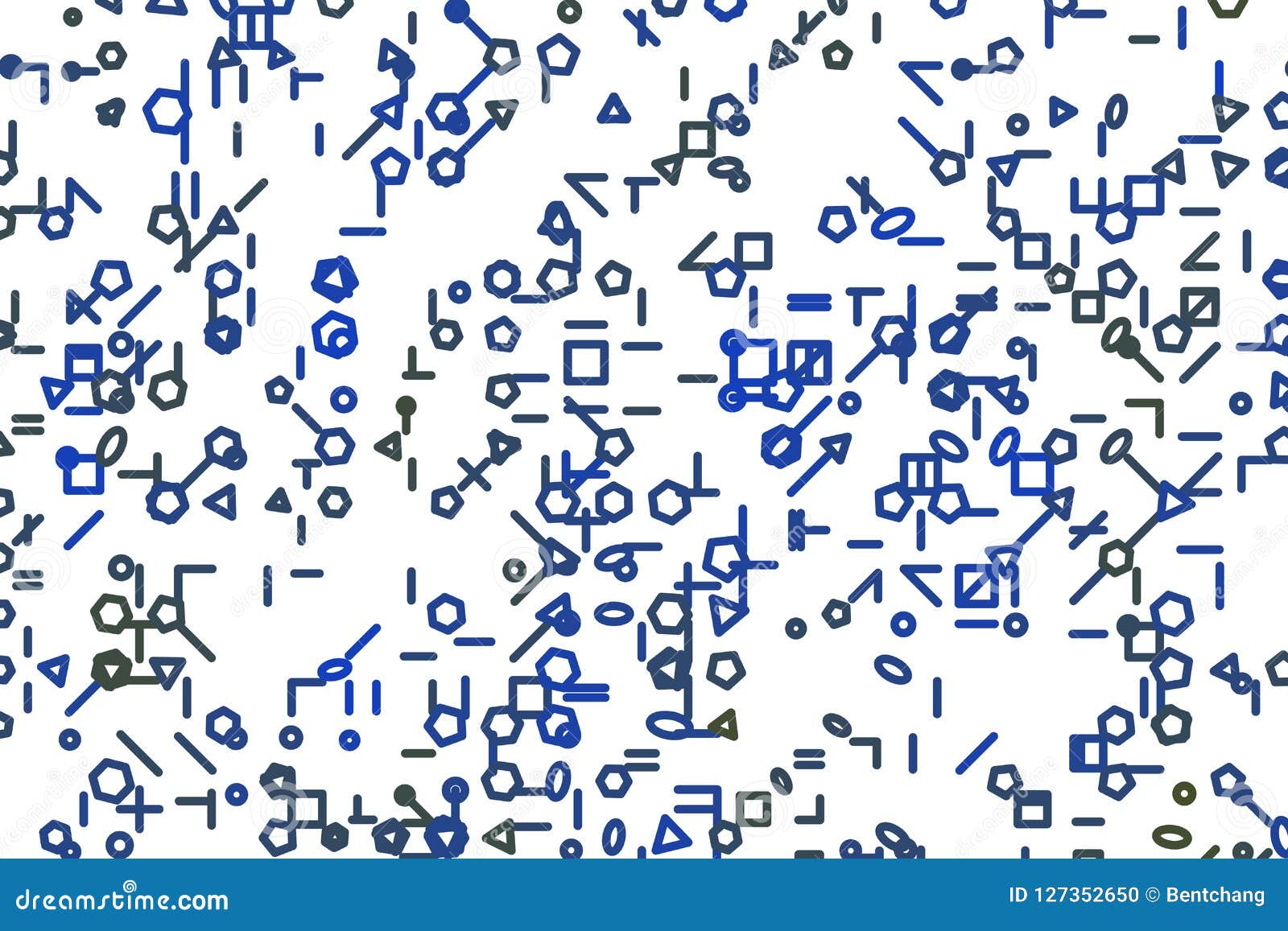 Abstract Line or Shape Illustrations Background. Details, Pattern ...