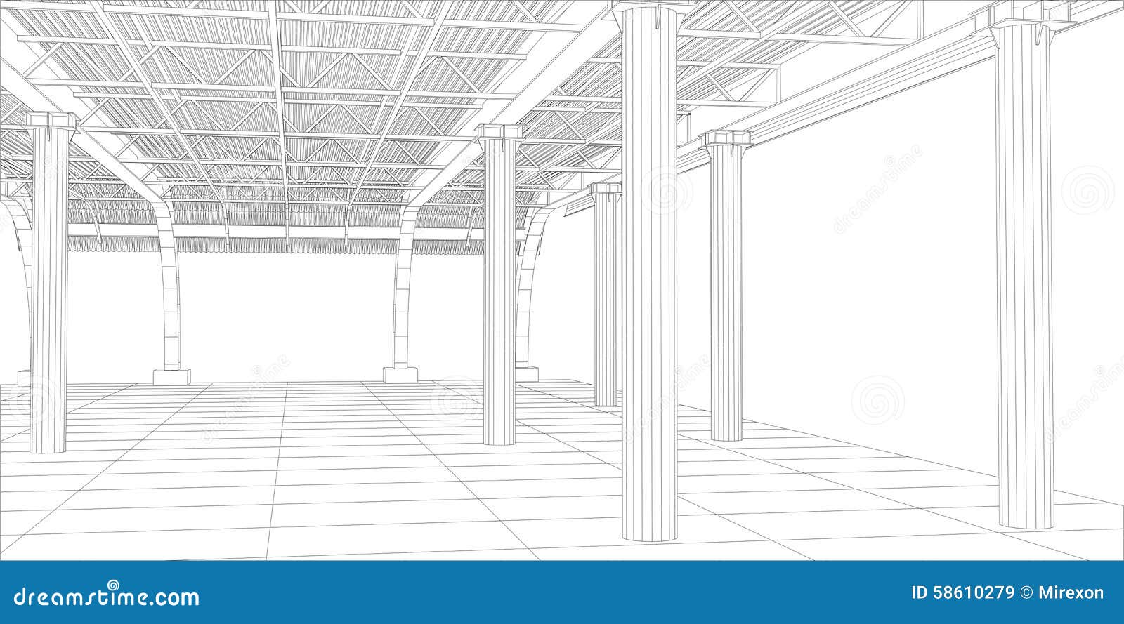 Abstract Line Vector Construction Industrial Stock Vector ...