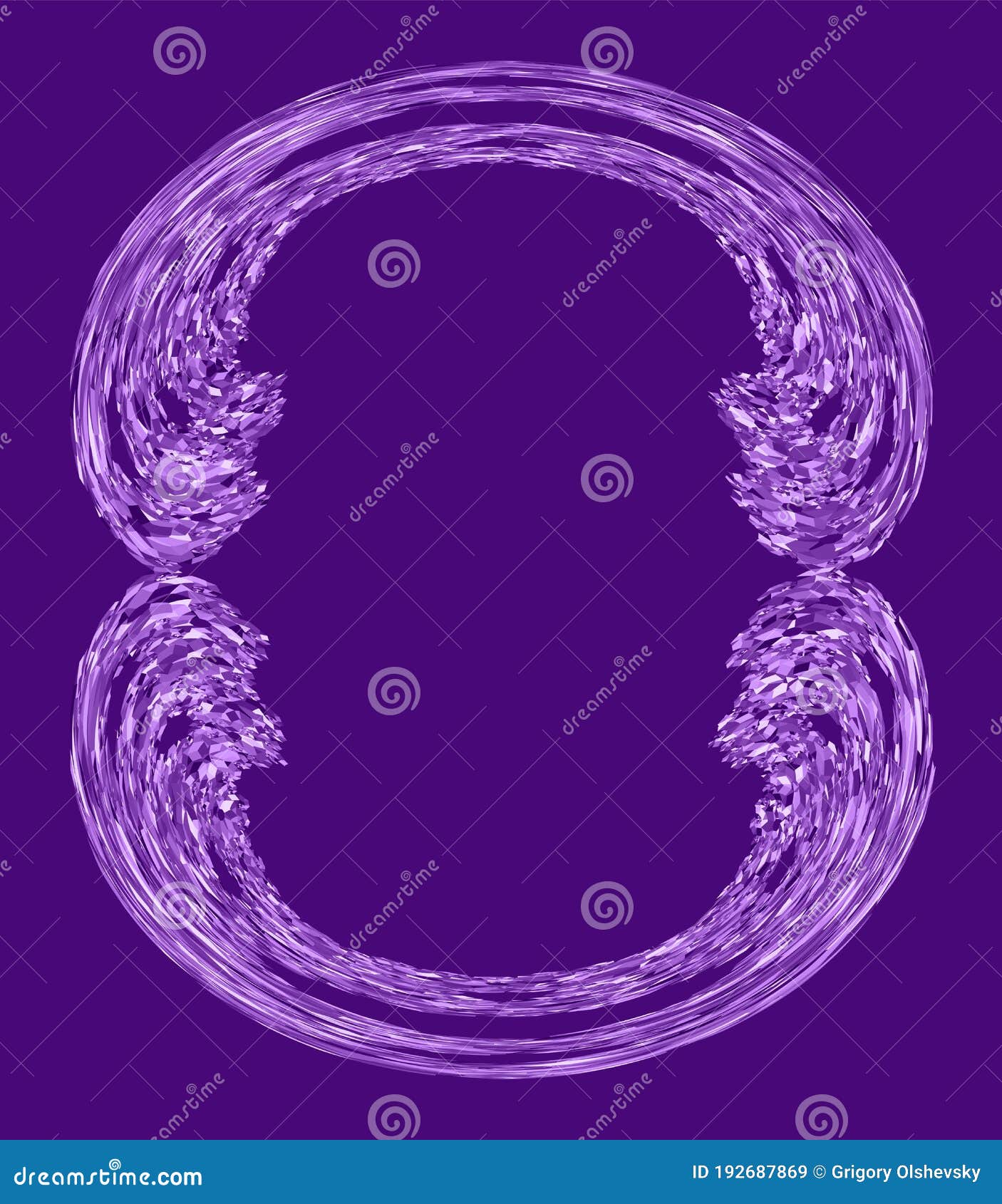 Abstract Linear Black and White Spiral Frame Stock Vector ...