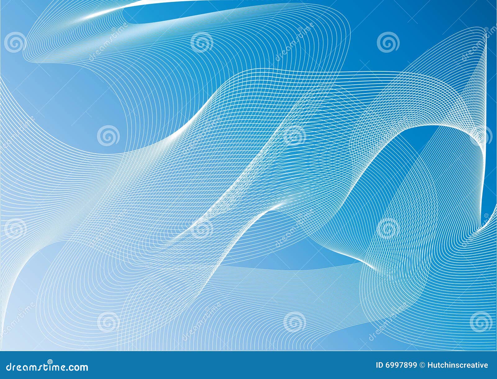 Abstract Linear blue stock vector. Illustration of wireframe - 6997899
