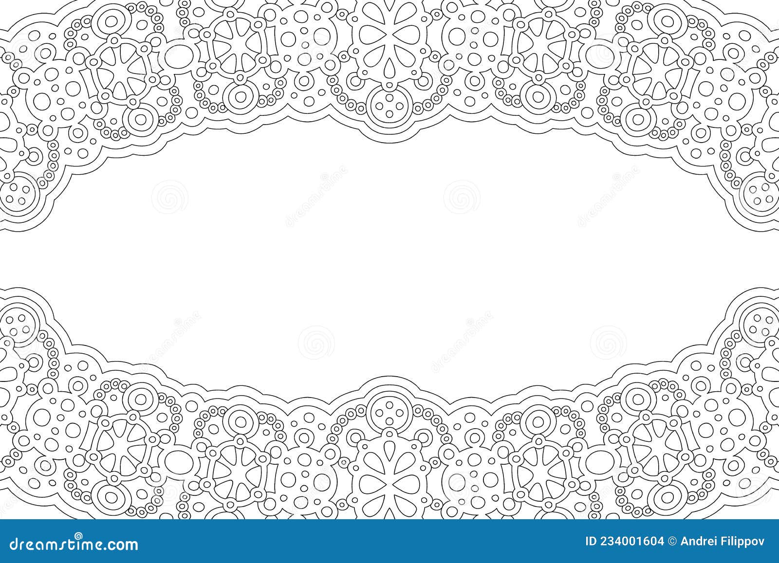 Abstract Linear Border and White Copy Space Stock Vector - Illustration ...