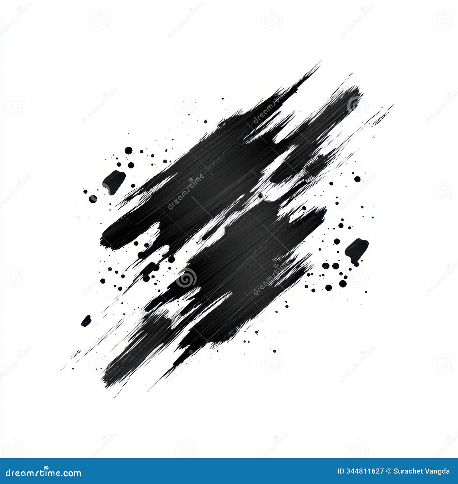 Abstract Linear Brush Stroke Background Design Stock Illustration ...
