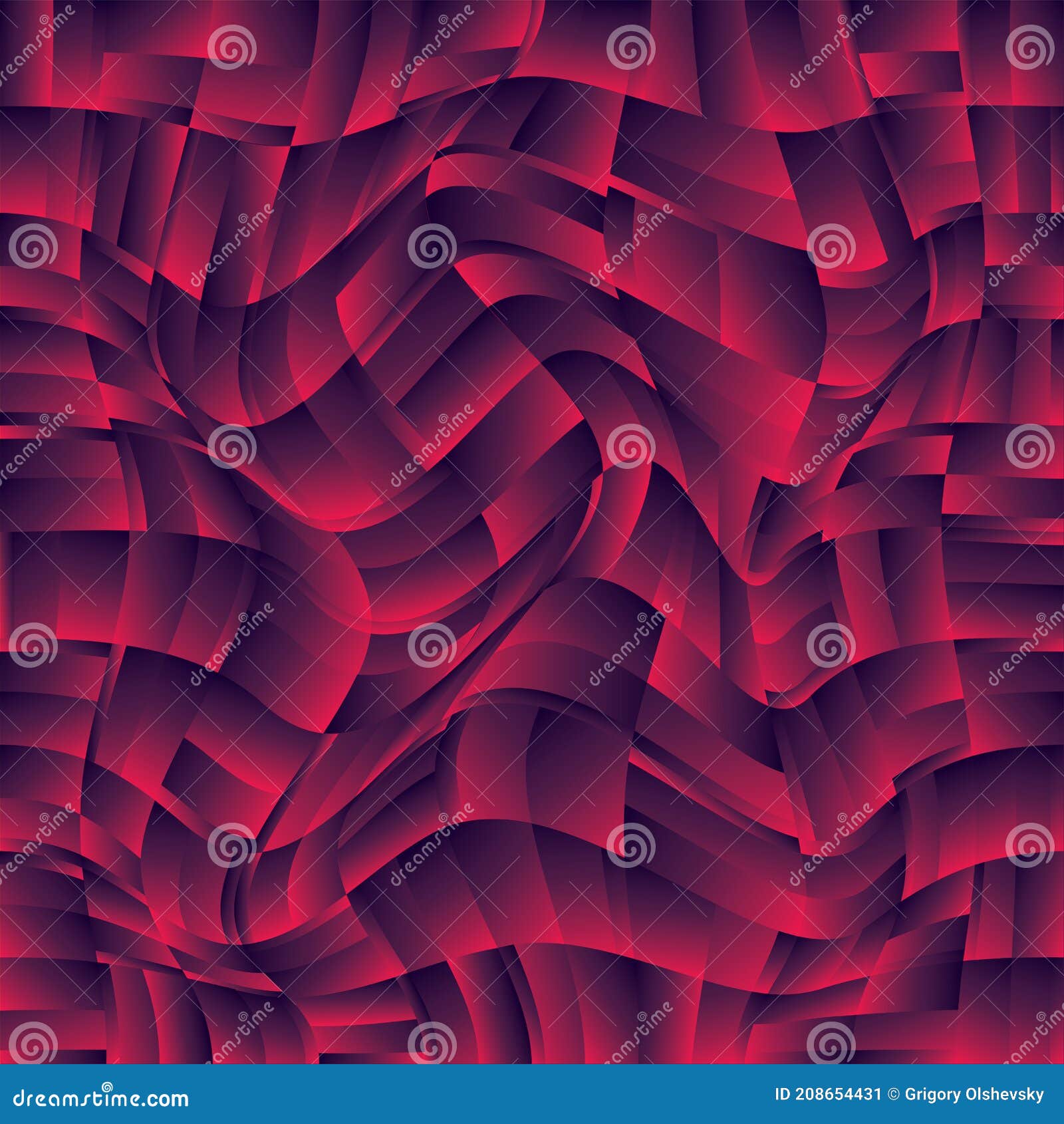 Abstract Linear Color Background. Wavy Surface Stock Vector ...