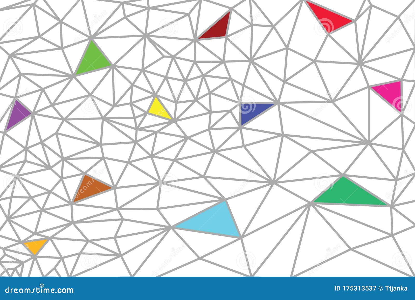 Abstract Linear Geometric Background from Triangles. Stock Vector ...