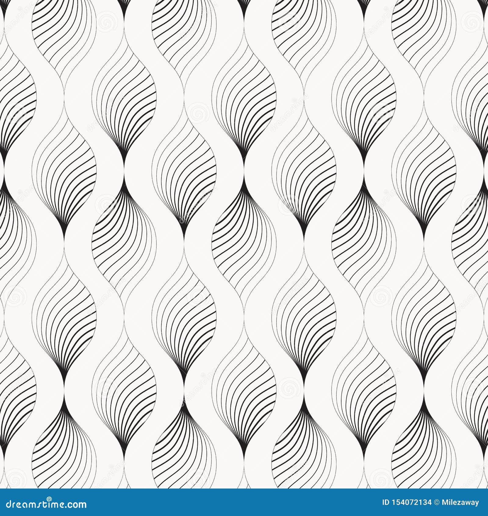 Abstract Linear Leaf or Flower on Garland Pattern. Pattern is Clean for ...