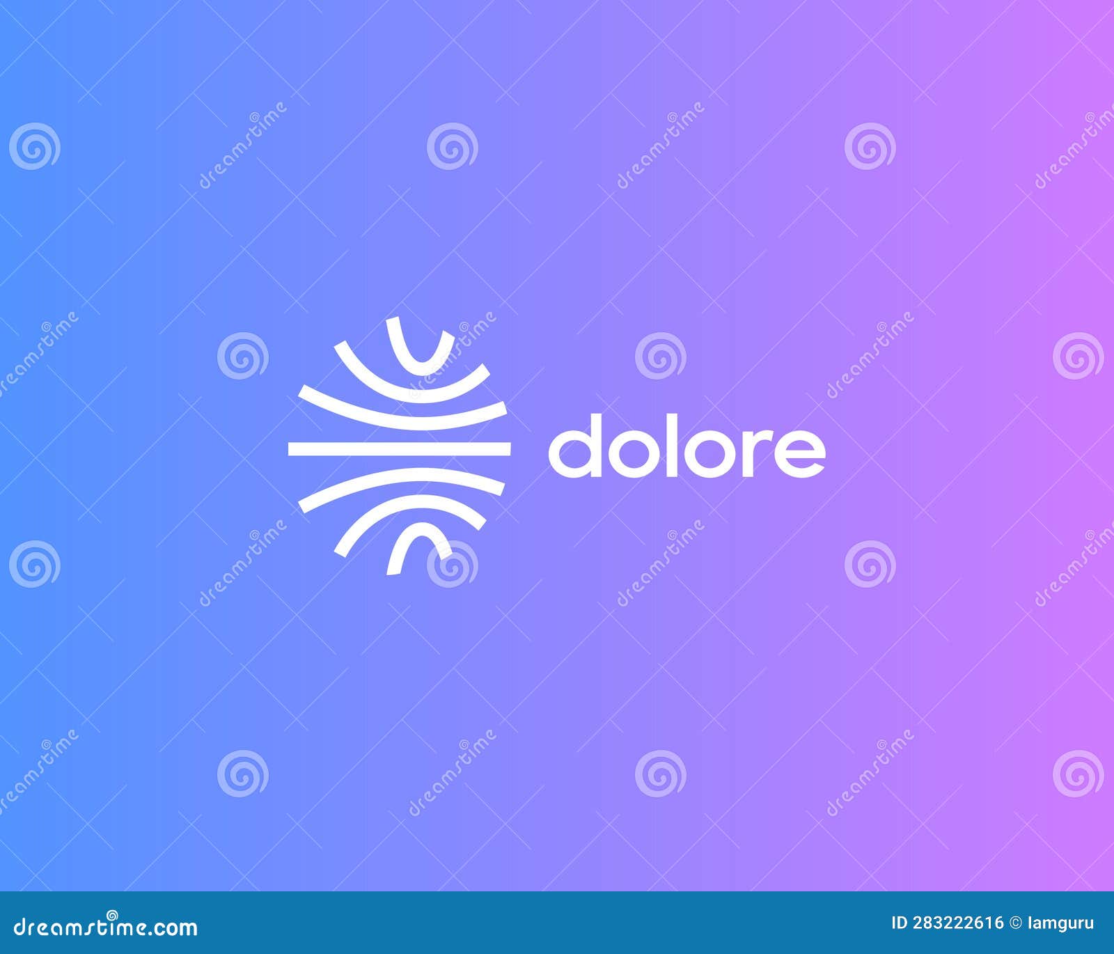 Abstract Linear Waves Logo. Creative Finger Print Lines Sign. Vector ...