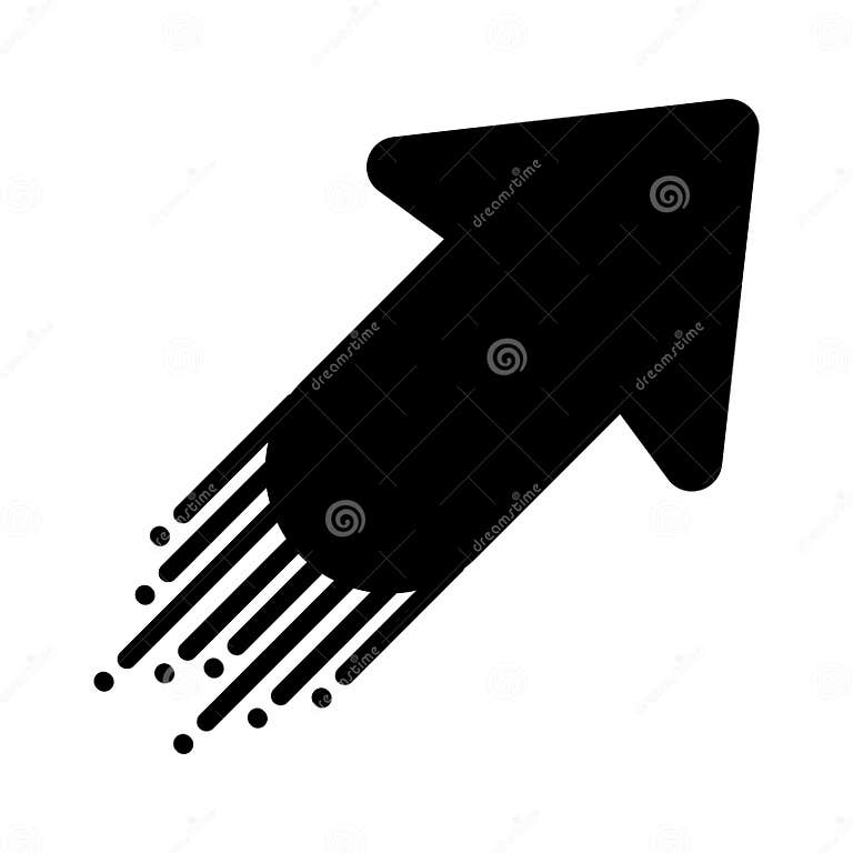Abstract Lined Arrow Sharp Edge Freeform Motion Stock Illustration ...