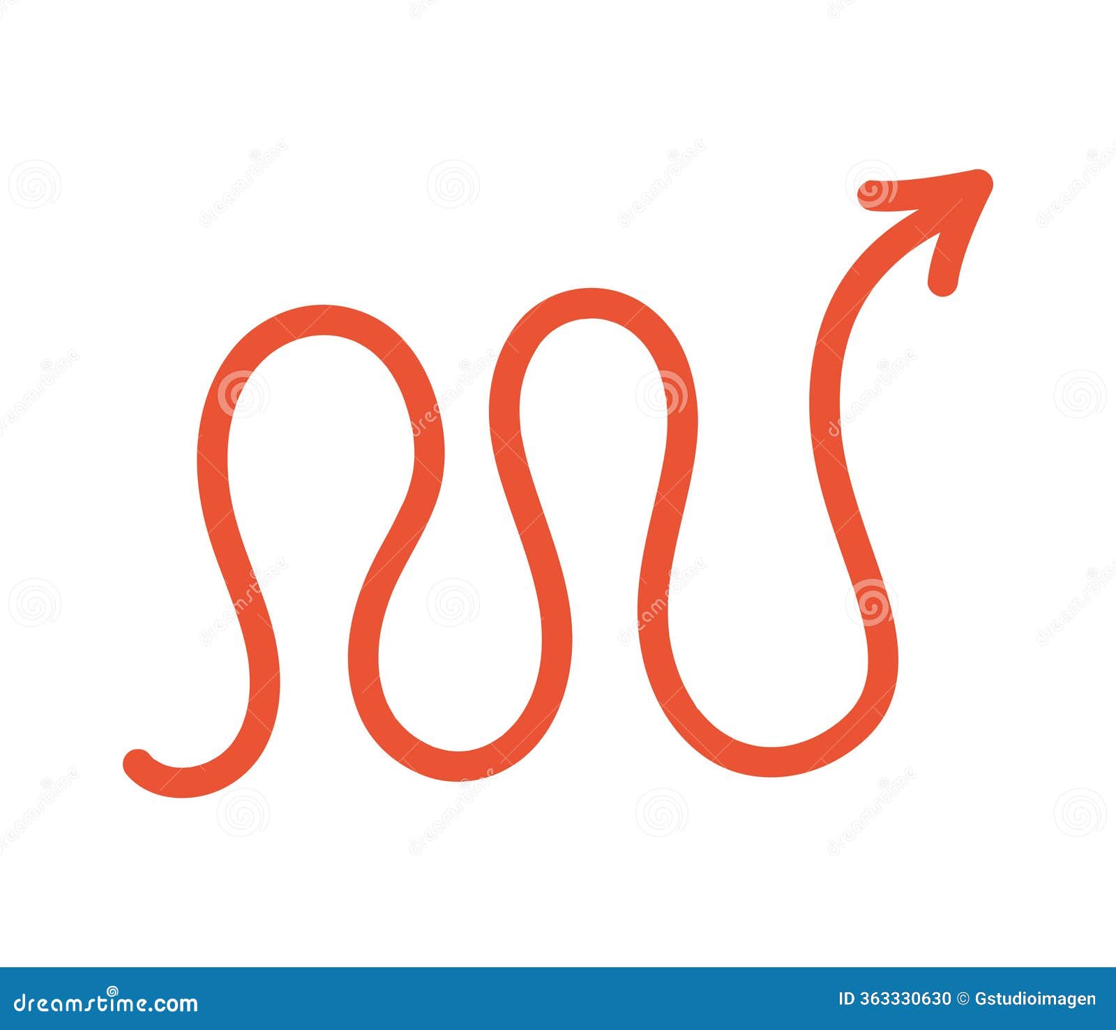 Abstract Lined Arrow Wavy Artistic Motion Flow Stock Illustration - Illustration of lined ...